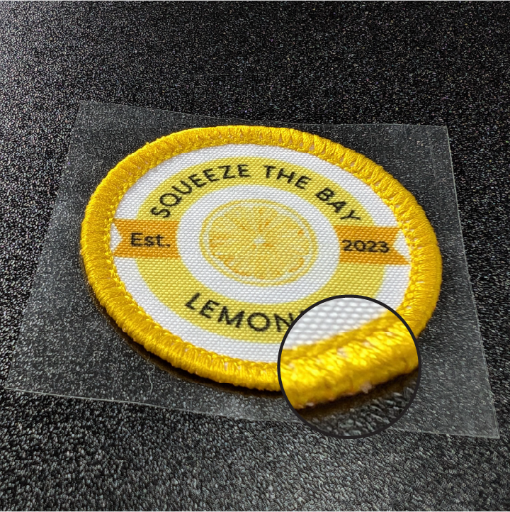 Large sublimated patches - Heat applied - Merrow Edge – Patch 4 Hats